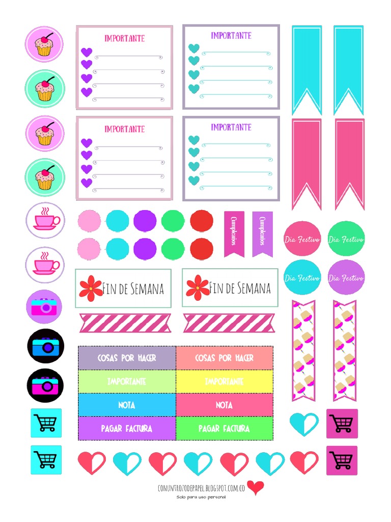 Stickers Imprimibles | PDF