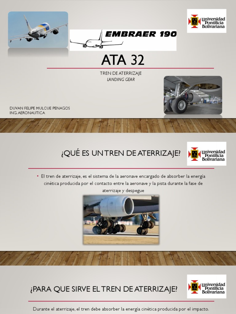Ata 32-E190 | PDF | Tren de aterrizaje | Transporte