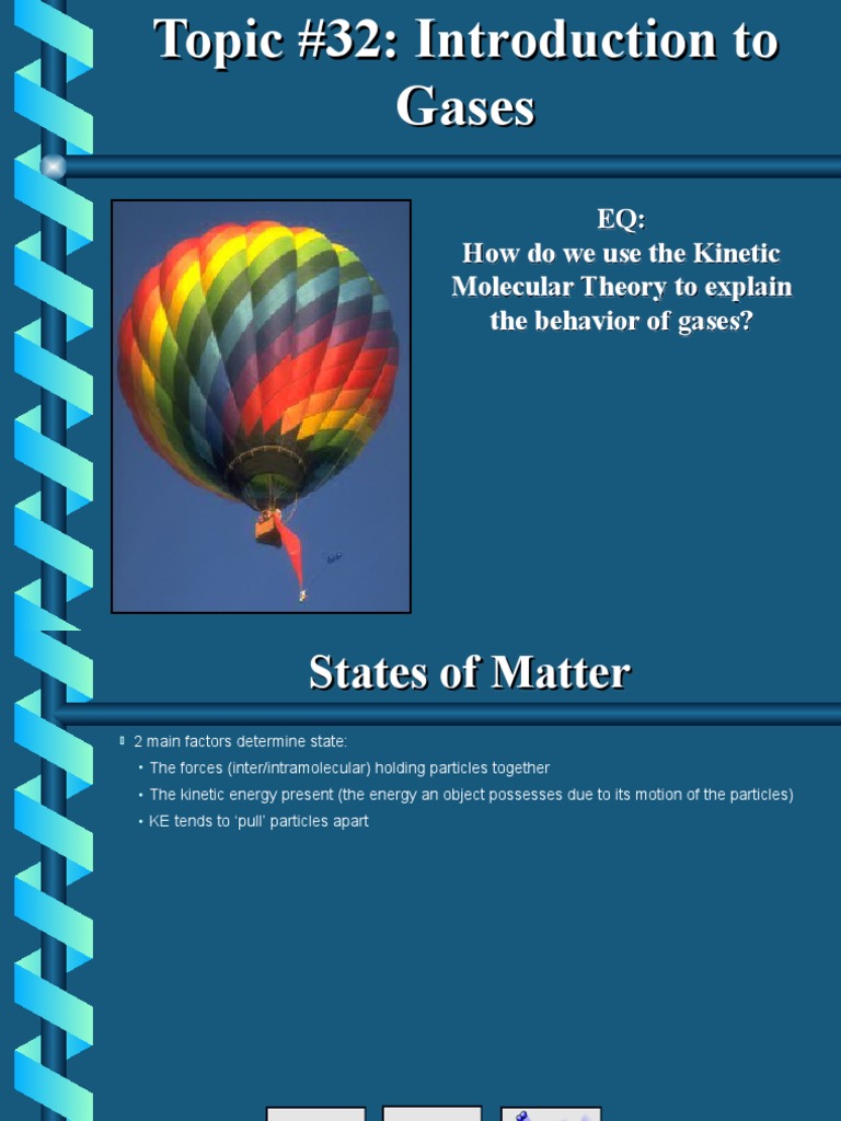 Kinetic Molecular Theory of Gases Explained | PDF | Gases | Pressure