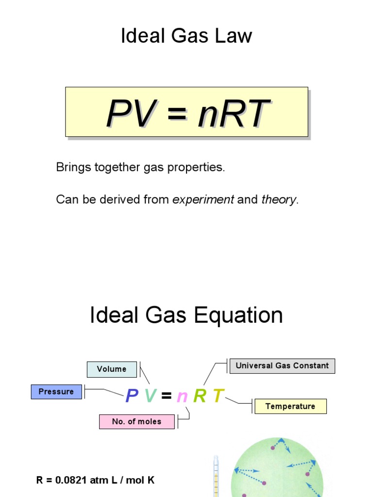 Ideal Gas Law | PDF | Gases | Applied And Interdisciplinary Physics