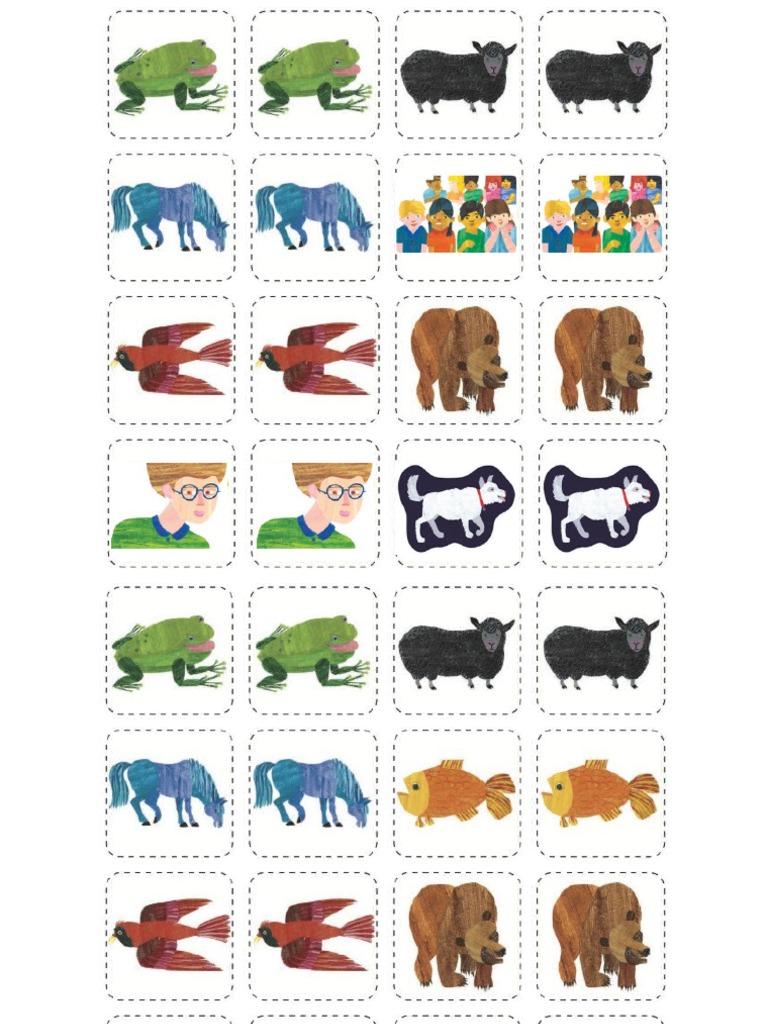 Brown Bear Memory Game | PDF