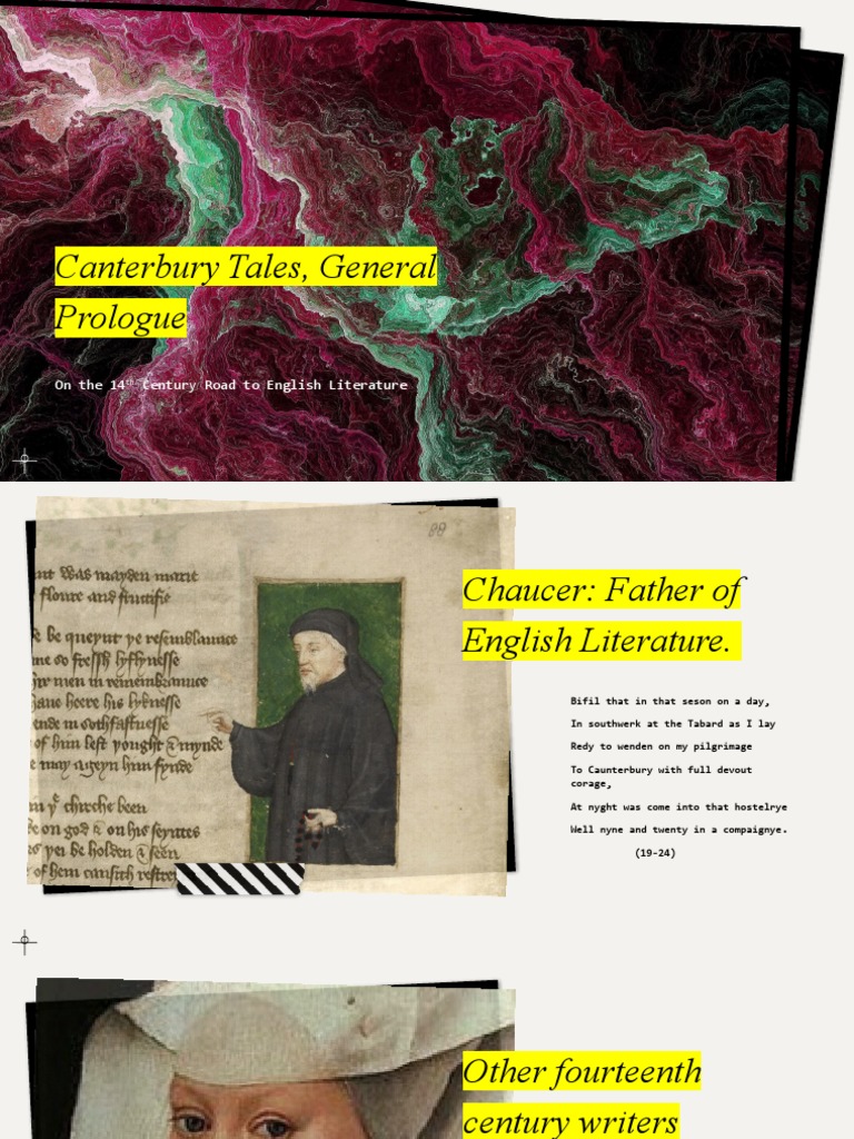 Canterbury Tales, General Prologue: Chaucer's Road to English ...
