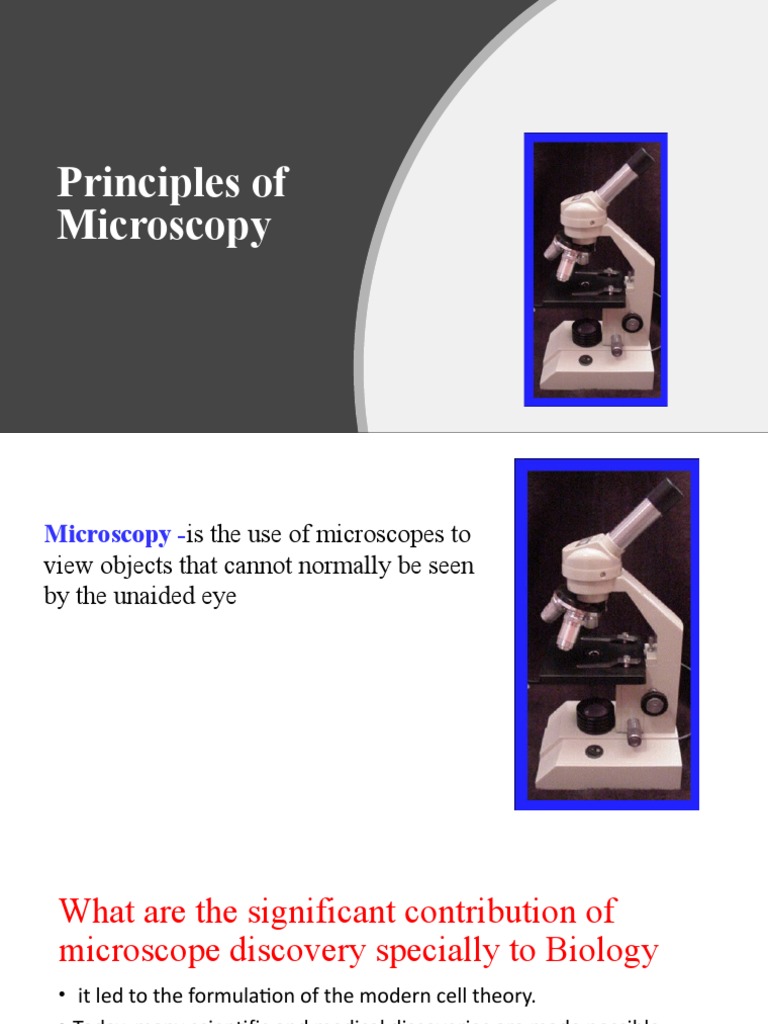 Microscope and Measurement ppt#1 - S | PDF | Microscope | Transmission ...