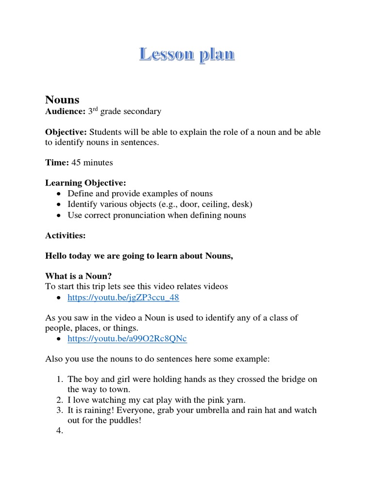 Actividad 3 - Lesson Plan - Planificación de Clase | PDF | Career ...