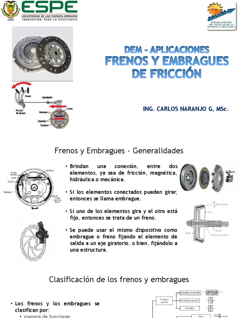 Frenos y Embragues 2 | PDF | Embrague | Fricción