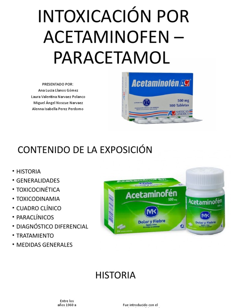 Intoxicación Por Acetaminofen - Paracetamol | PDF | Droga anti ...