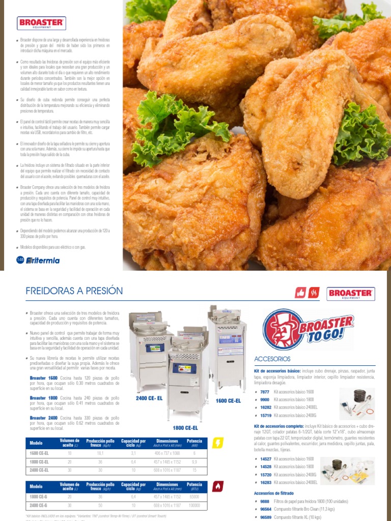 Broaster | PDF | Comida y bebida | Alimentos