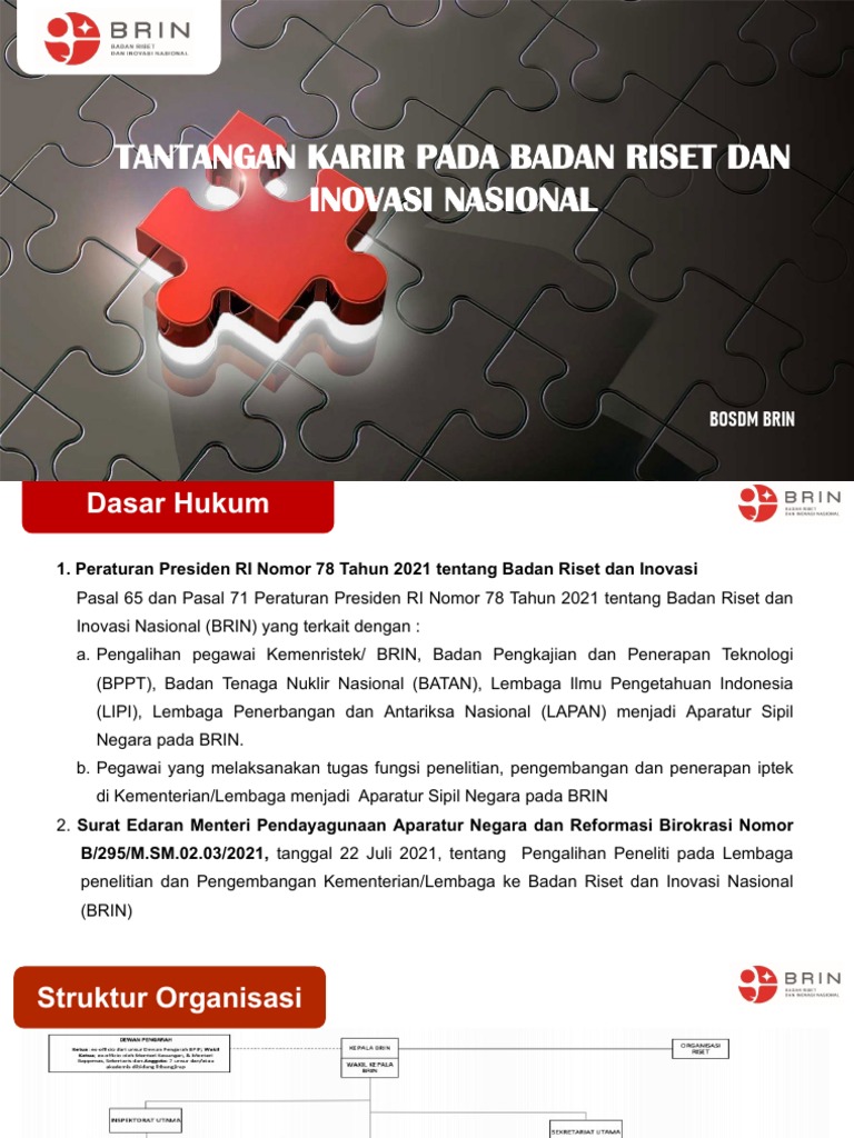 0 Tantangan Karier Di BRIN | PDF | Bisnis