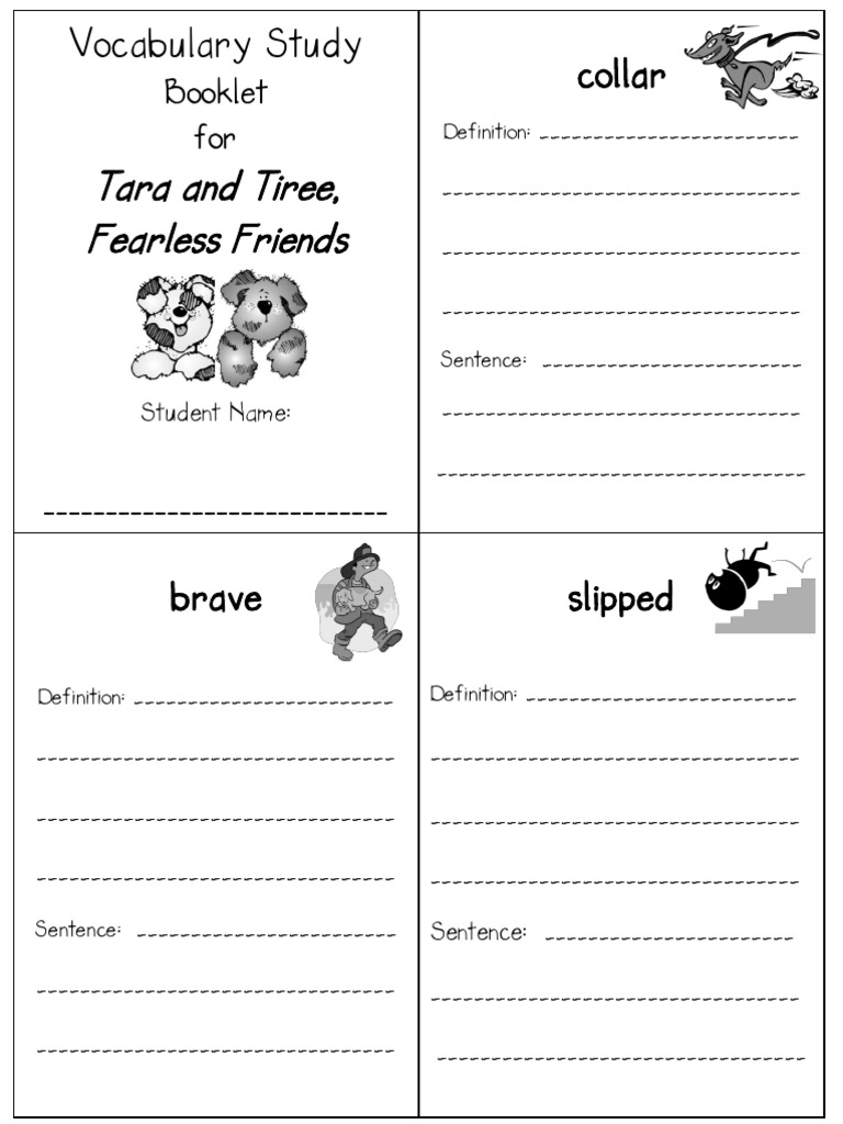 Vocabulary Study for Tara and Tiree | PDF | Change | Value (Ethics)