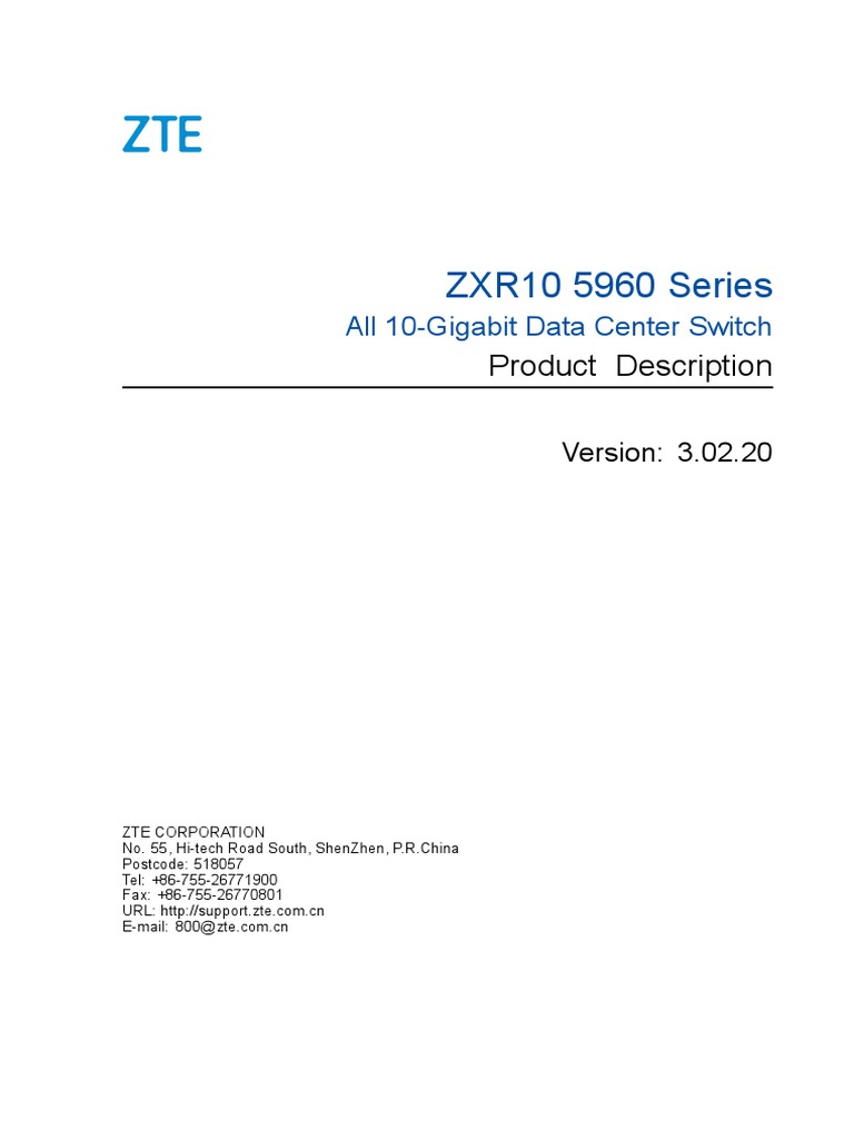 SJ-20160119164028-001-ZXR10 5960 Series (V3.02.20) All 10-Gigabit Data ...