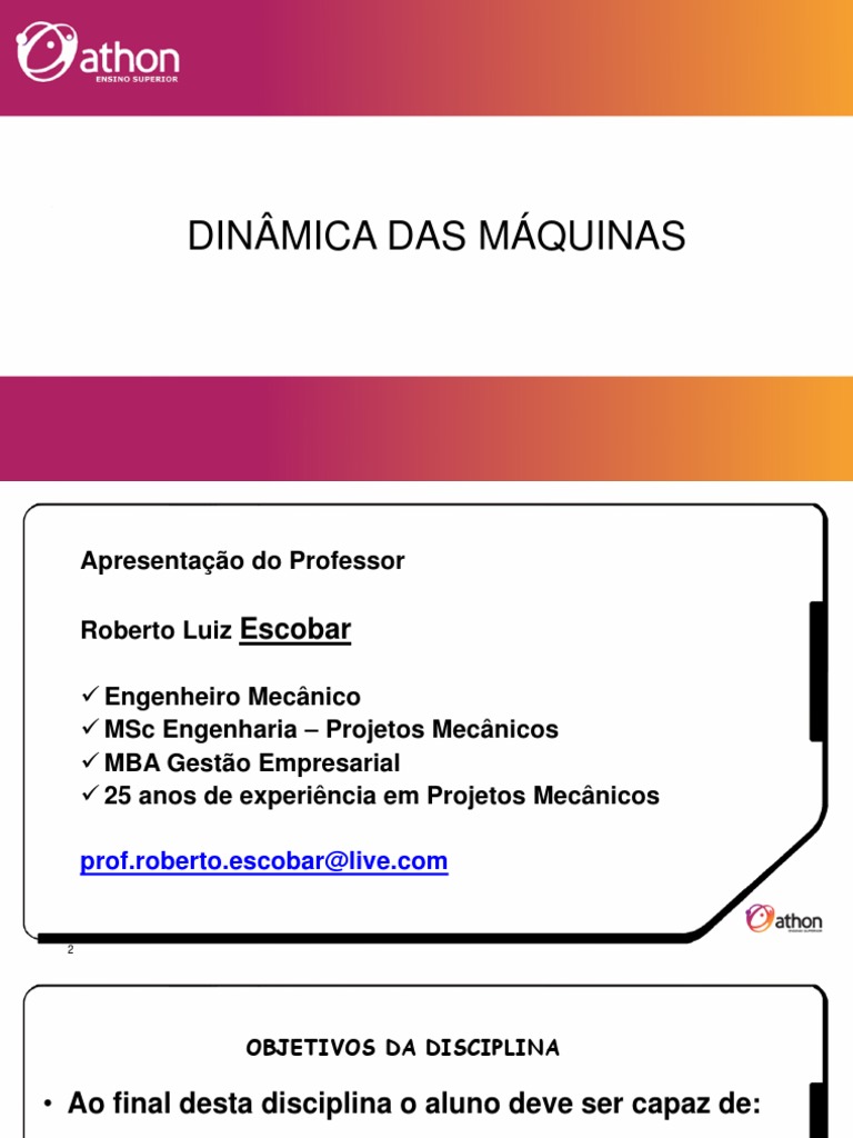 Dinâmica de Máquinas e Mecanismos | PDF | Dinâmica (Mecânica ...