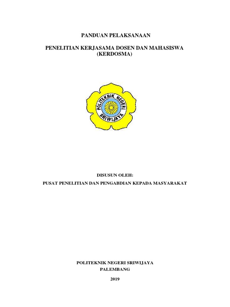 Panduan Penelitian Kerjasama Dosen Mahasiswa 2019 LCK | PDF