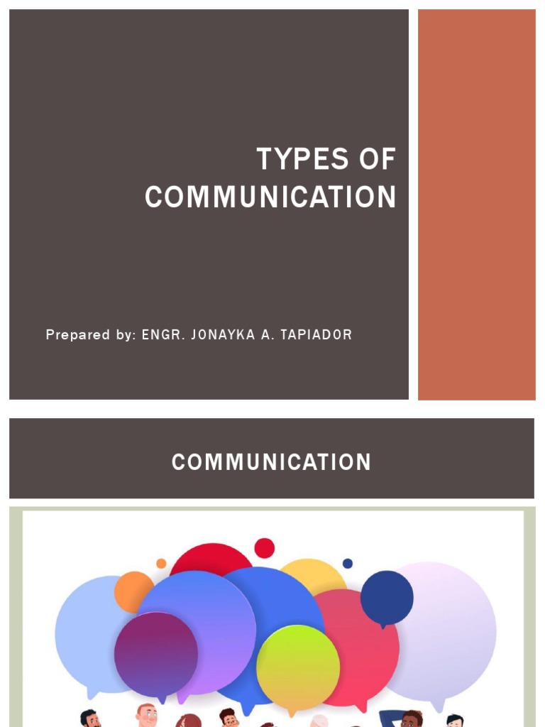 1.2-Types of Communication | PDF | Communication | Interpersonal ...
