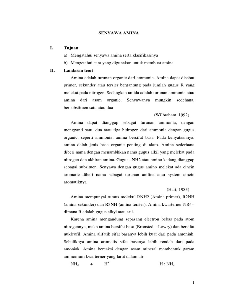 Senyawa Amina | PDF | Sains & Matematika