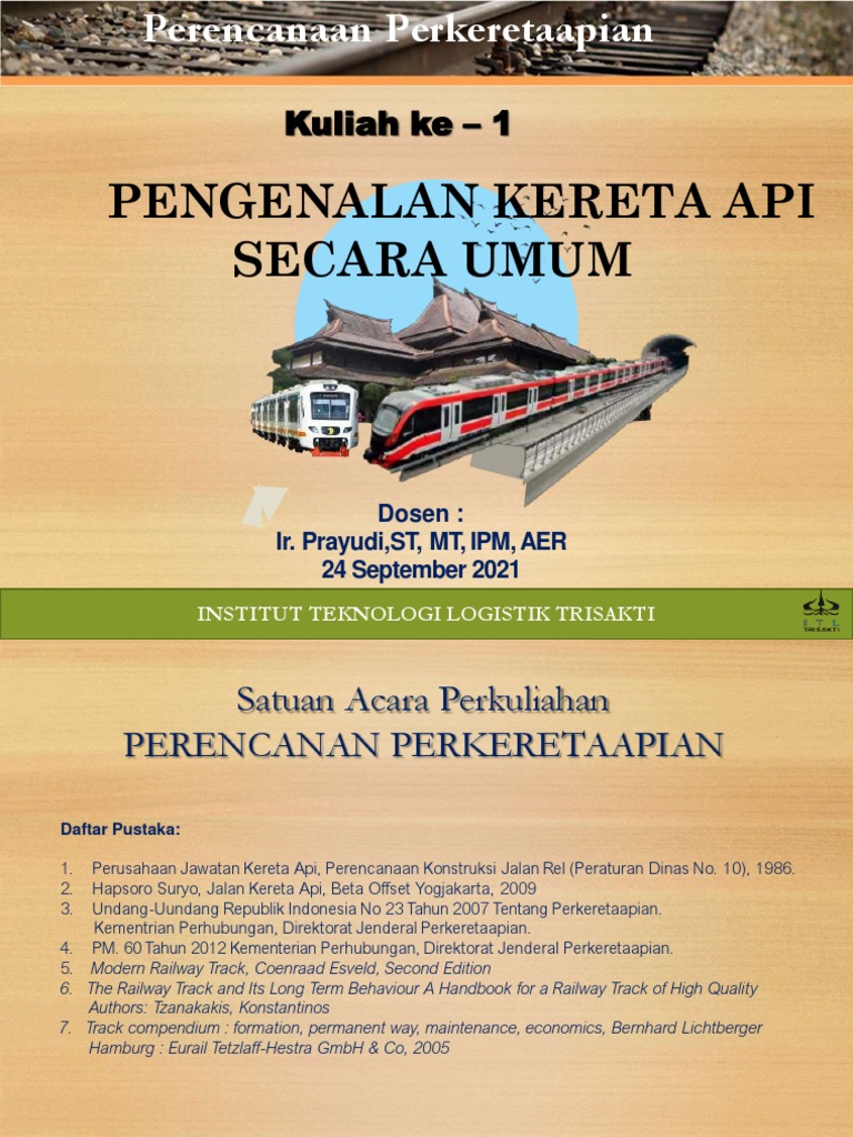Materi 1 - Pengenalan Kereta API | PDF