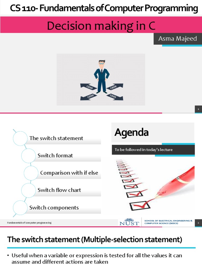 Lecture08 Decision Switch | PDF | Control Flow | Computing