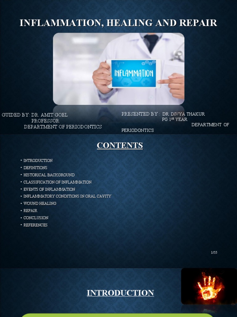 Inflammation, Healing and Repair | PDF | Healing | Inflammation