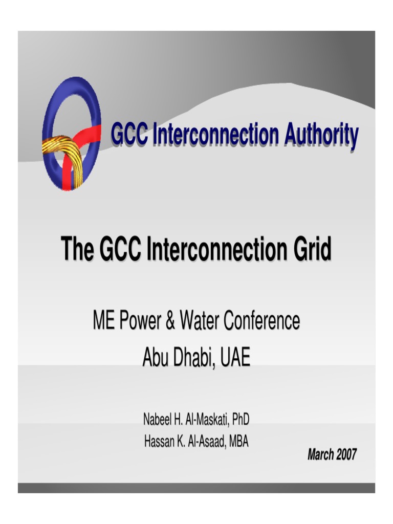 GCC Interconnection Authority | PDF | Electrical Grid | Gulf ...