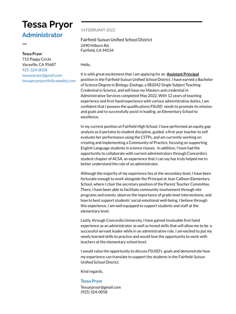 Aspiring Assistant Principal | PDF | Teachers | Teaching