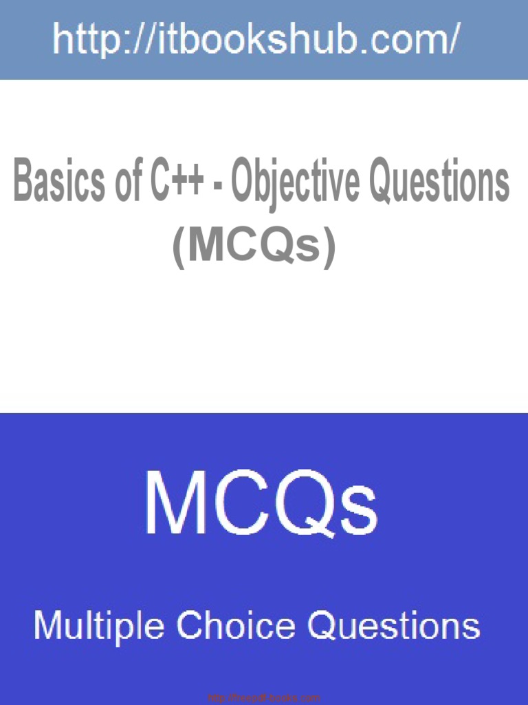 Basics Of Cpp Objective Questions Mcqs Pdf Parameter Computer Programming Subroutine 1181