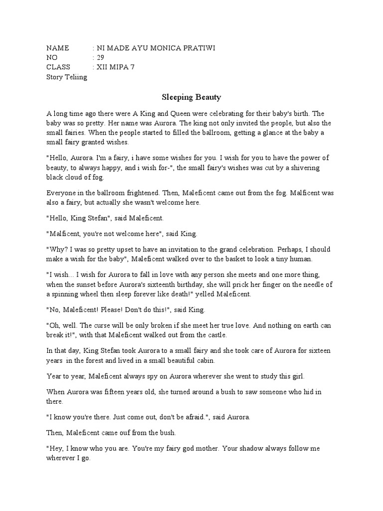 Story Telling 'Snow White' | PDF