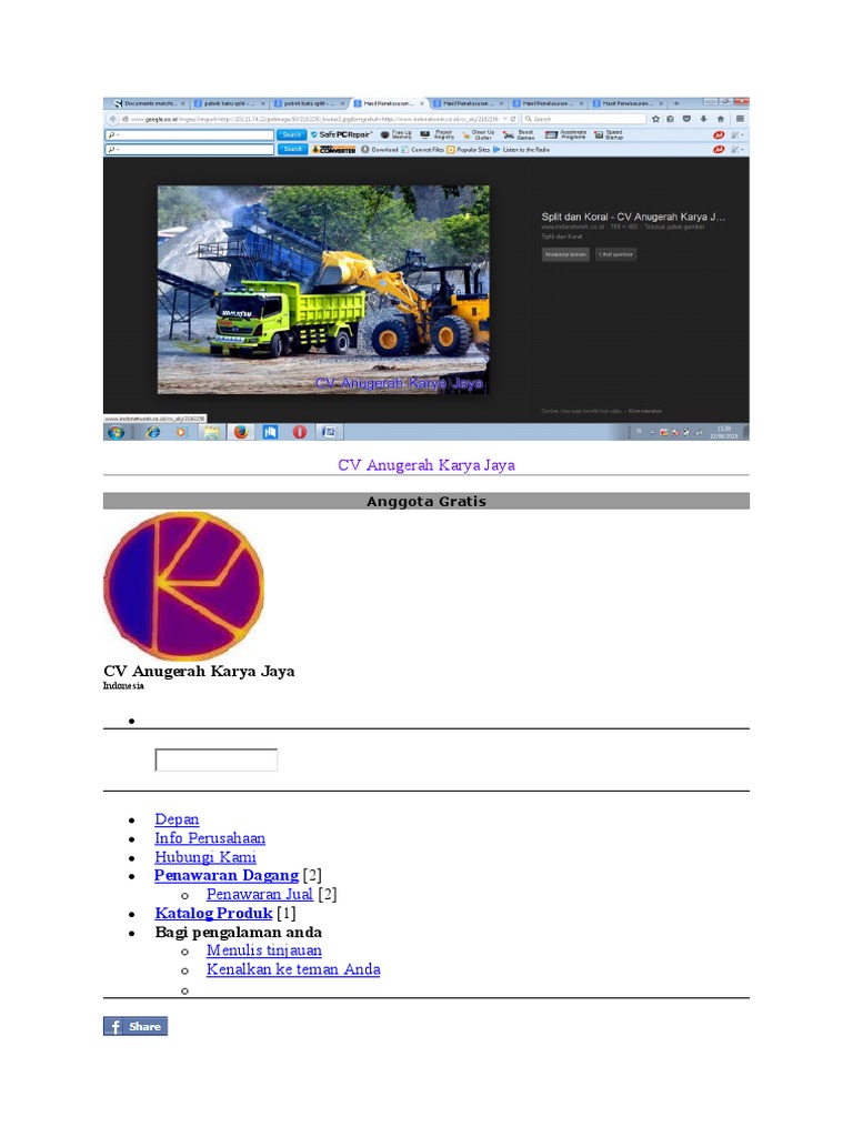 CV Anugerah Karya Jaya | PDF