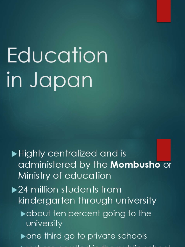 Education in Japan | PDF | Schools | Educational Stages