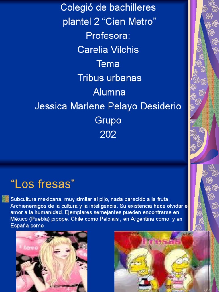 Tribus Urbanas (Los Fresas) | PDF