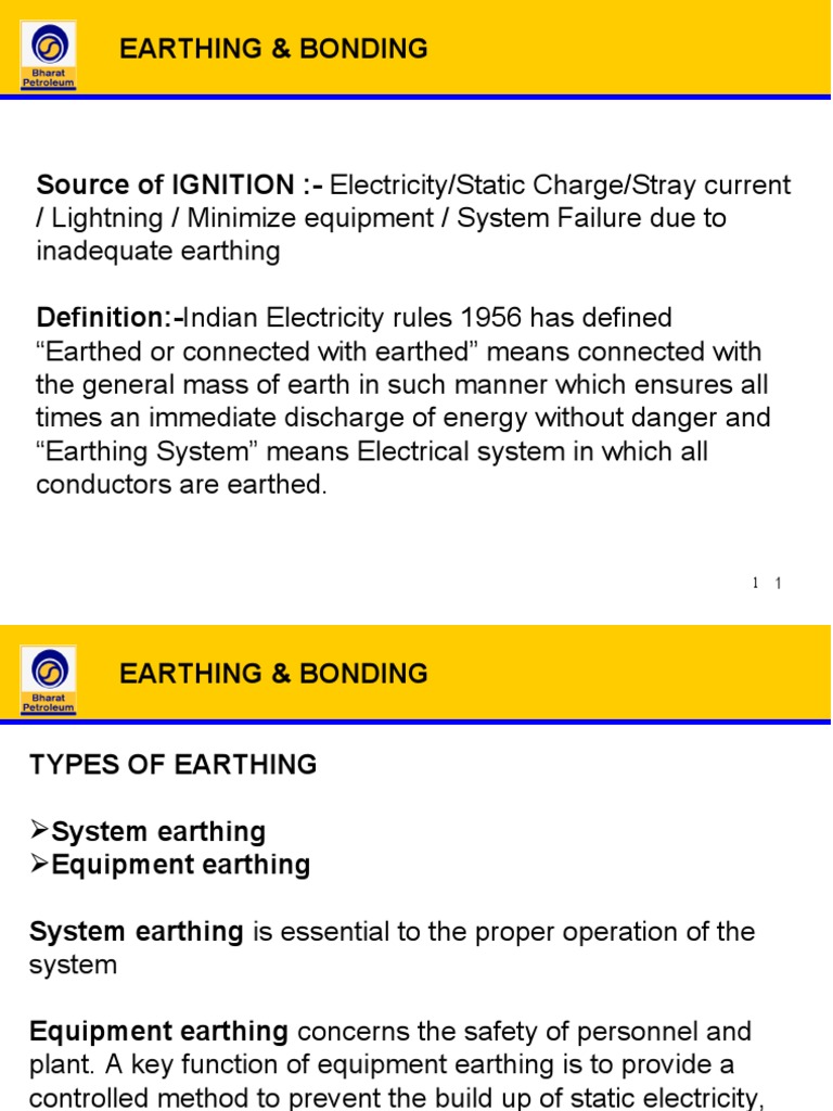 Earthing & Bonding | PDF | Electricity | Electrical Engineering
