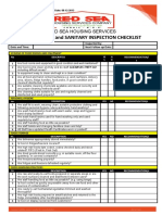 Weekly Kitchen Inspection Checklist | PDF | Kitchen | Home