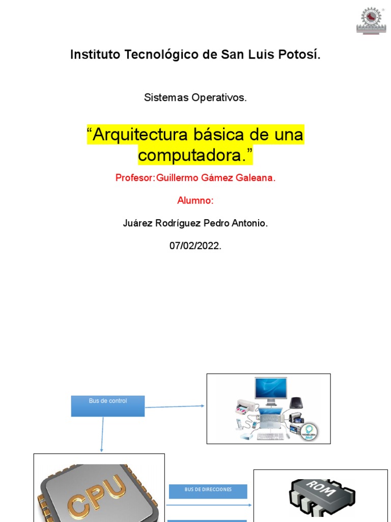 Diagrama Arquitectura de Una Computadora | PDF | Computadoras