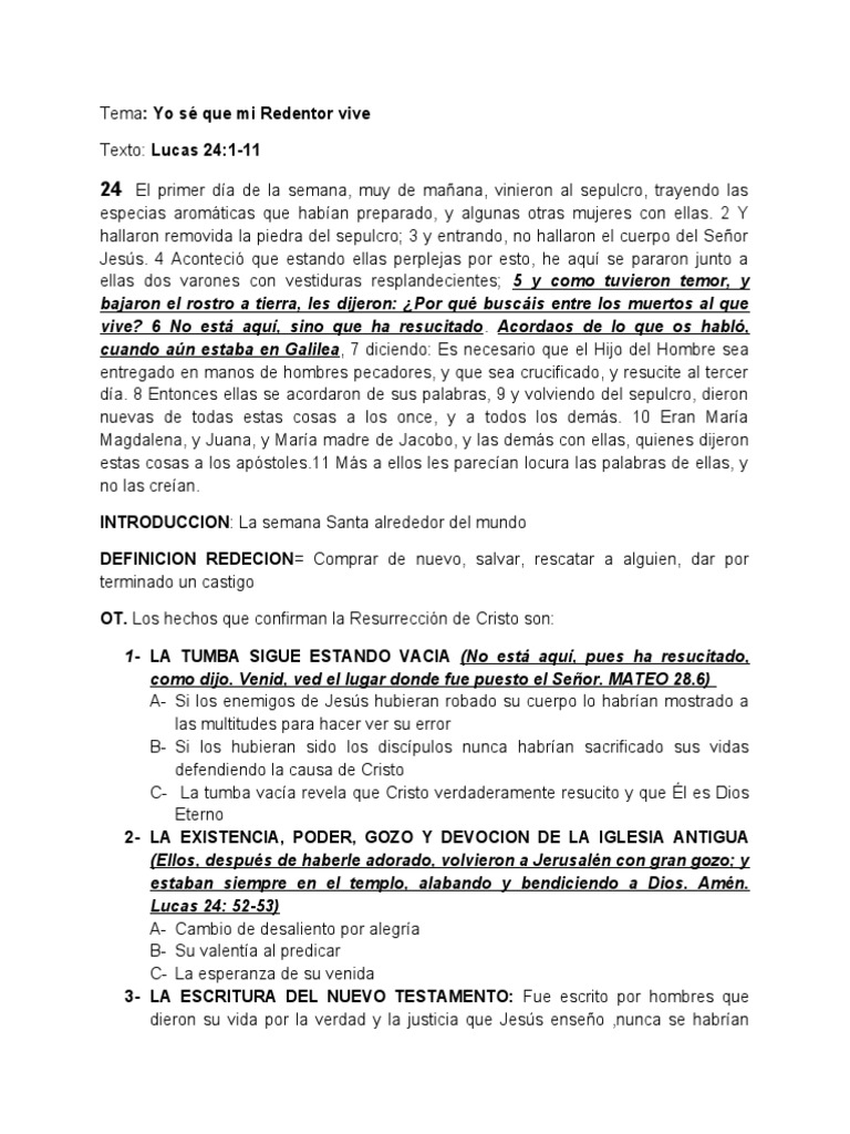 Predicaciones Cristianas Varias 3 | PDF | La resurrección de Jesús | Jesús