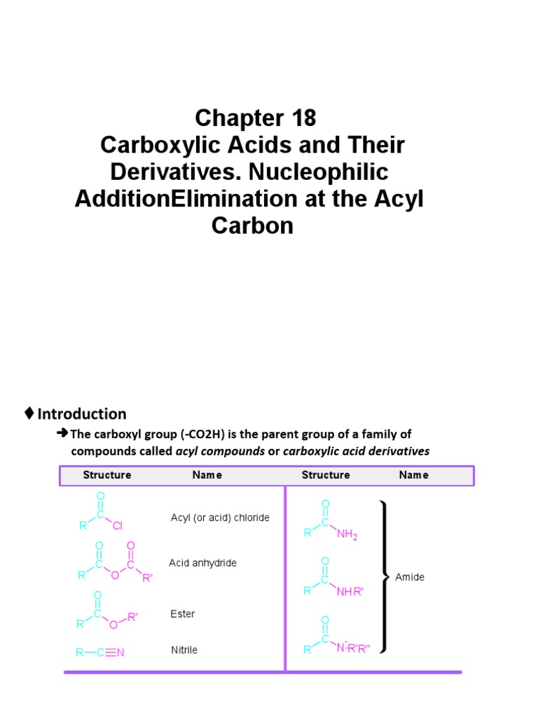 Carboxylic Acids and Their Derivative | Download Free PDF | Carboxylic ...