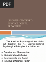 14 Learner-Centered: Psychological Principles | PDF | Metacognition ...