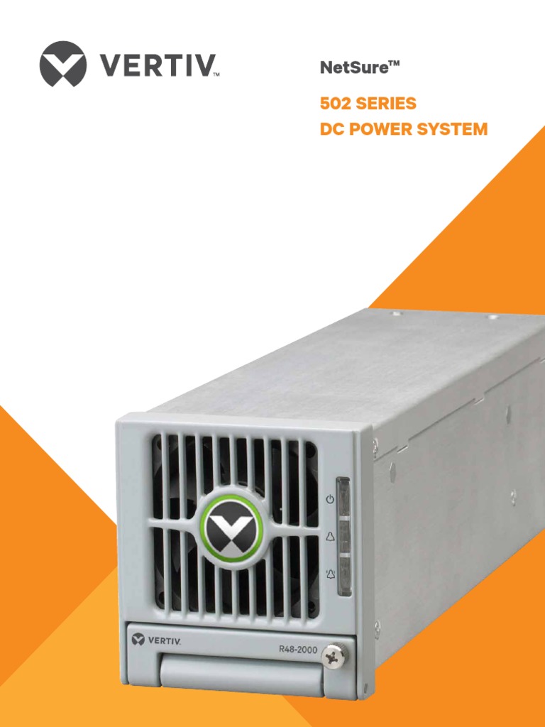 502 Series DC Power System: Netsure™ | PDF | Rectifier | Fuse (Electrical)