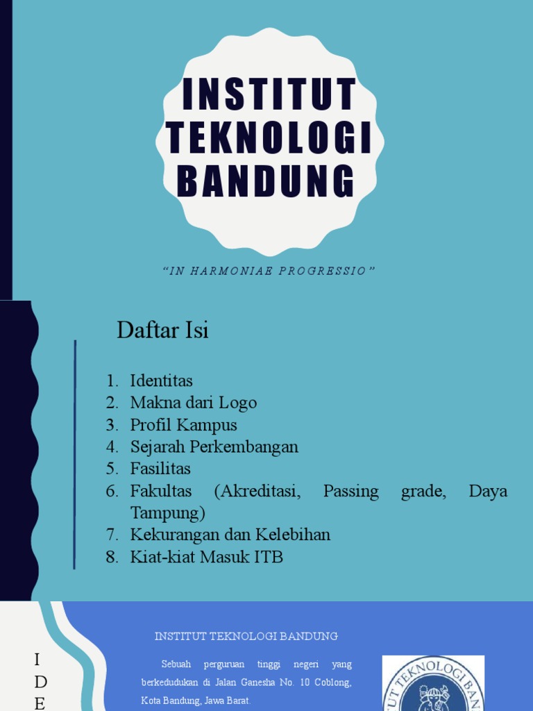 Profil dan Sejarah ITB Bandung | PDF