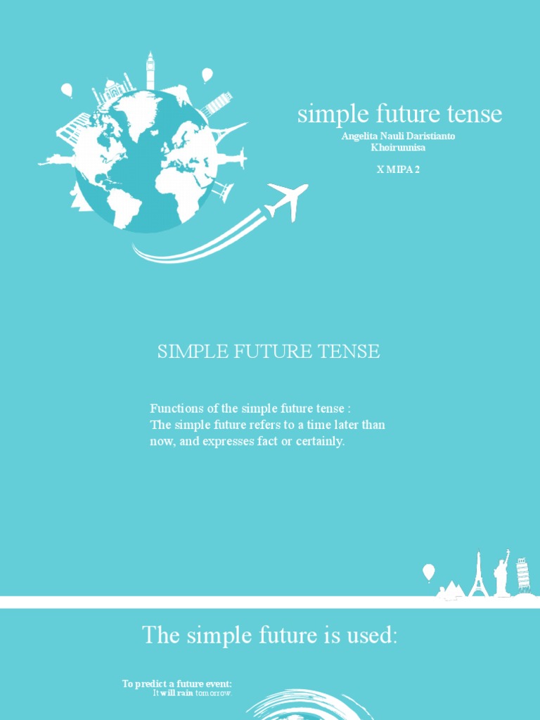 Simple Future Tense | PDF | Verb | Infographics