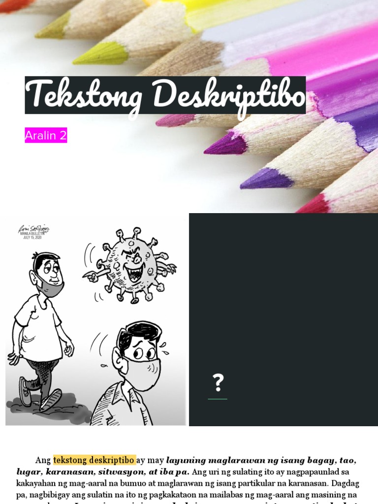 Aralin 2: Tekstong Deskriptibo | PDF