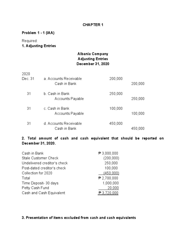 IA Activity 1 | PDF | Banks | Debits And Credits
