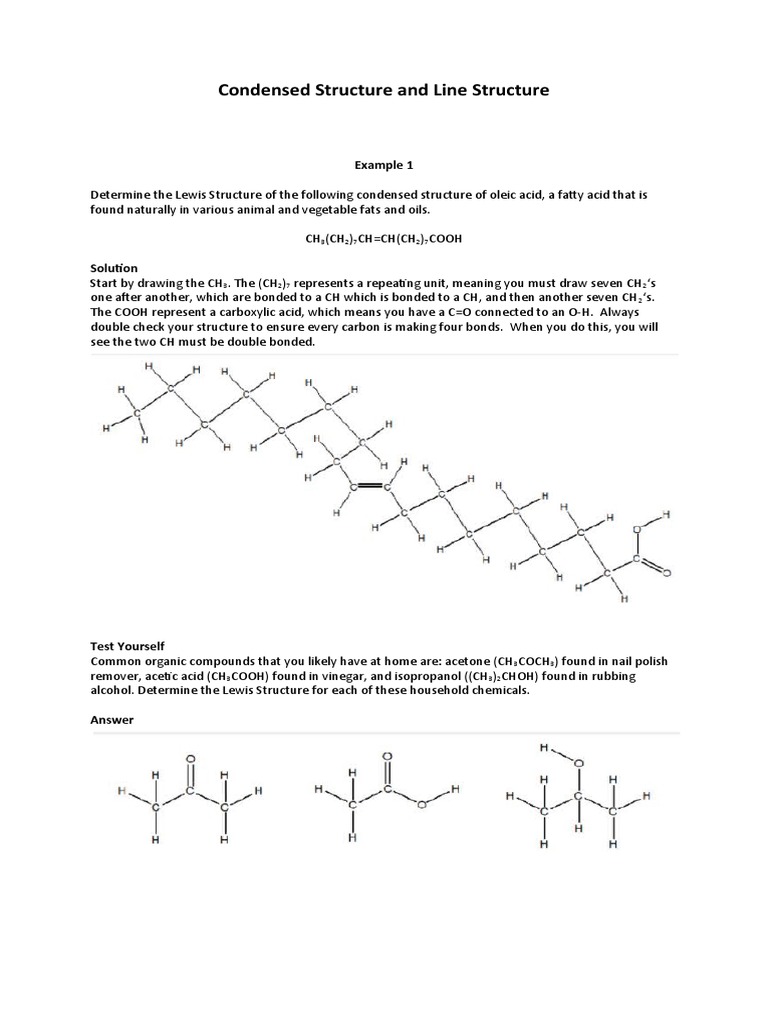 Condensed Structure