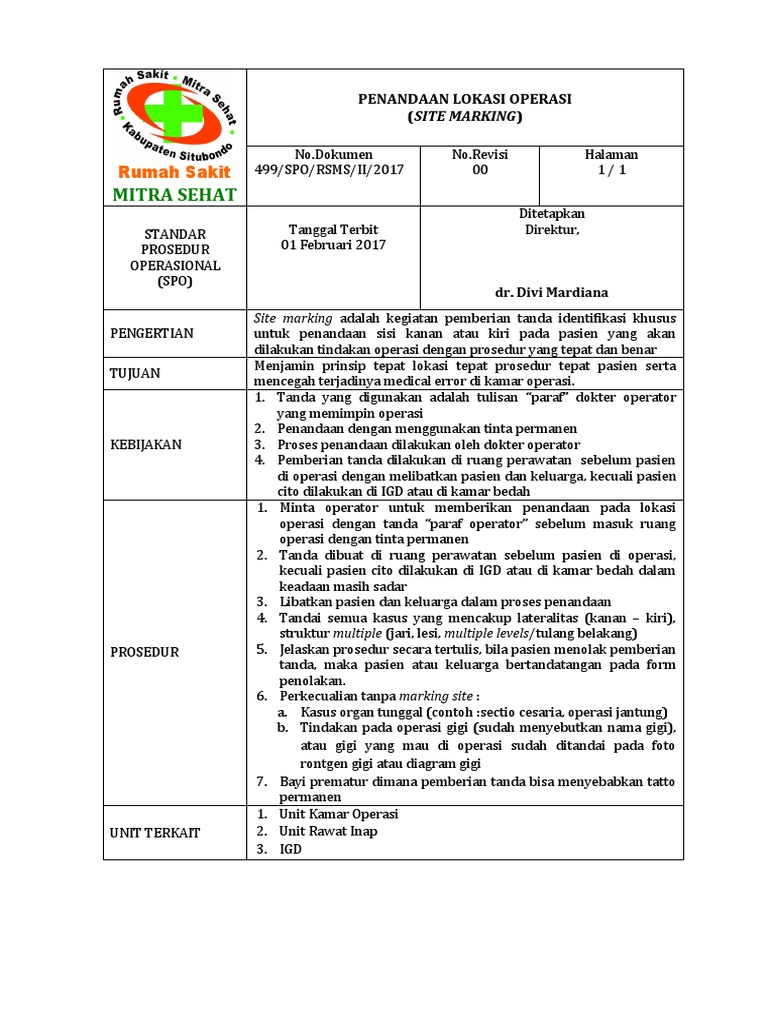 1 - SPO Site Marking | PDF