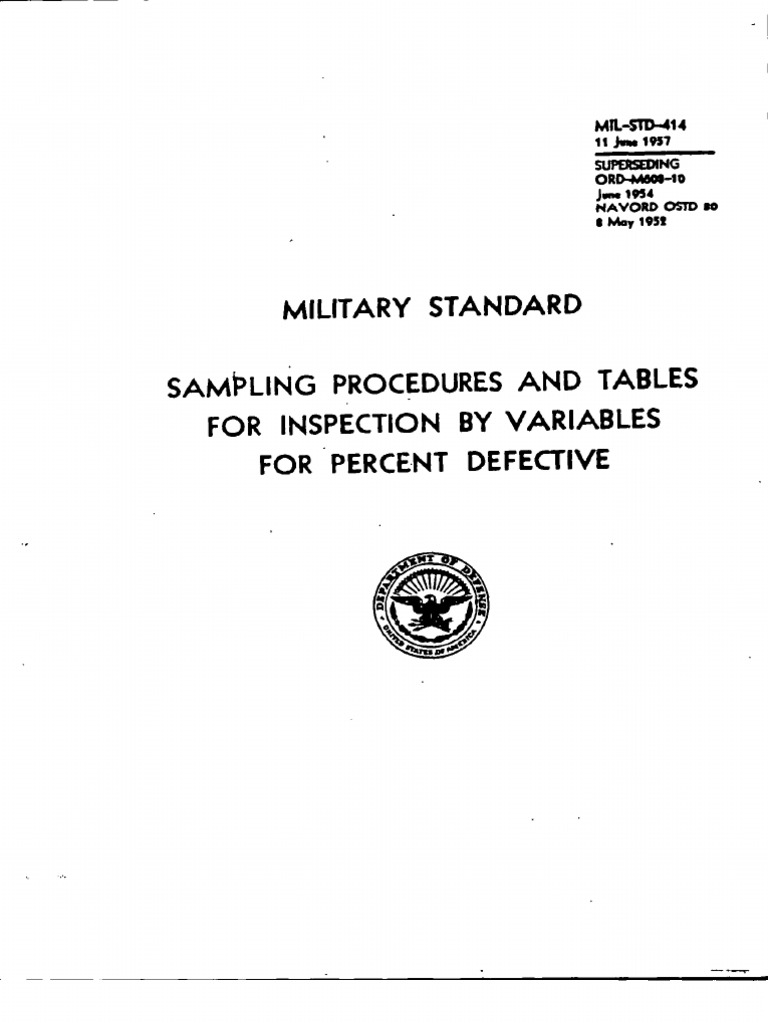 Military Standard 414 | PDF