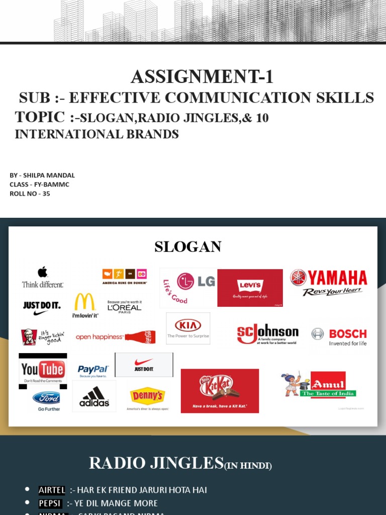 Assignment-1: Sub:-Effective Communication Skills Topic | PDF