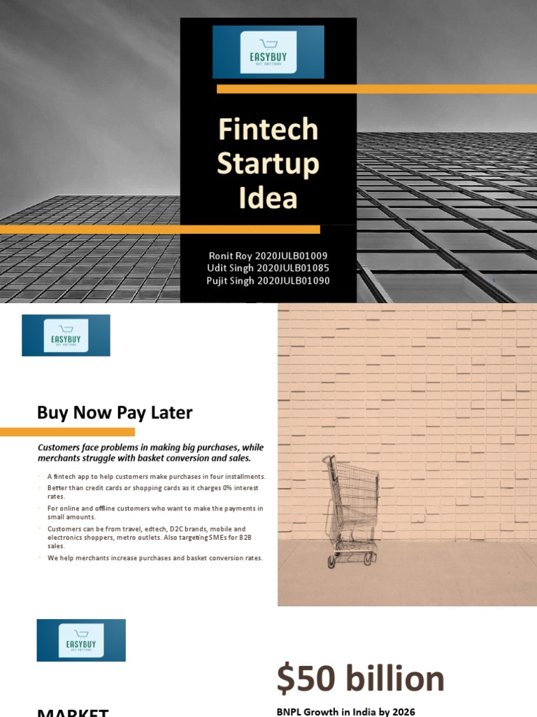 GROUP 2 - Fintech Group Assignment - Startup Idea | PDF | Money | Credit