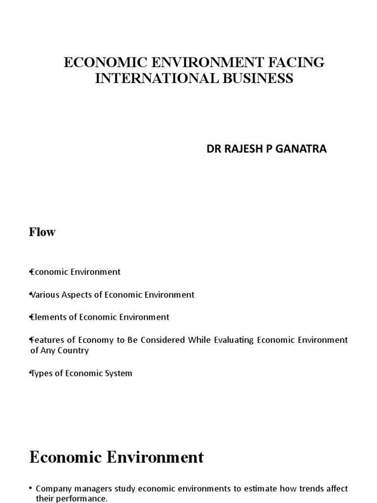 Economic Environment in International Business | PDF | Inflation ...