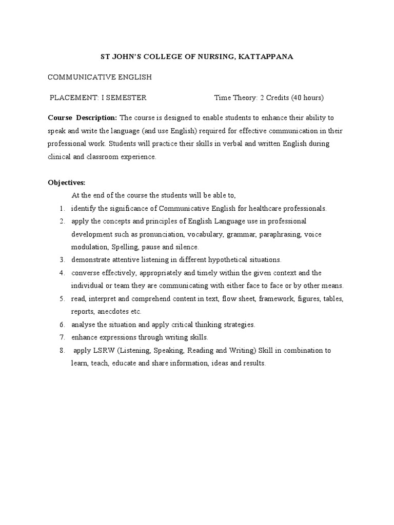 Communicative English | PDF | English Language | Communication