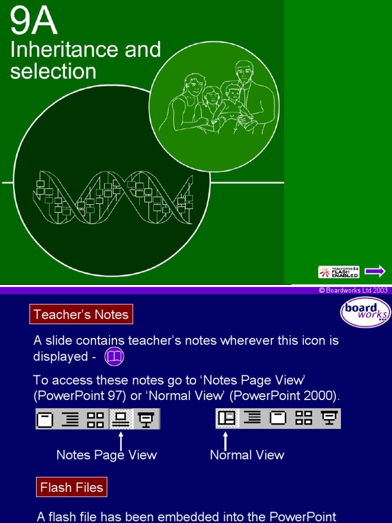 9A Inheritance and Selection | PDF | Reproduction | Sex