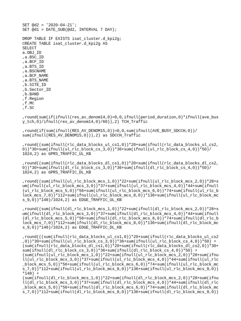 Query Baseline 7 Days | PDF | Data Management | Databases