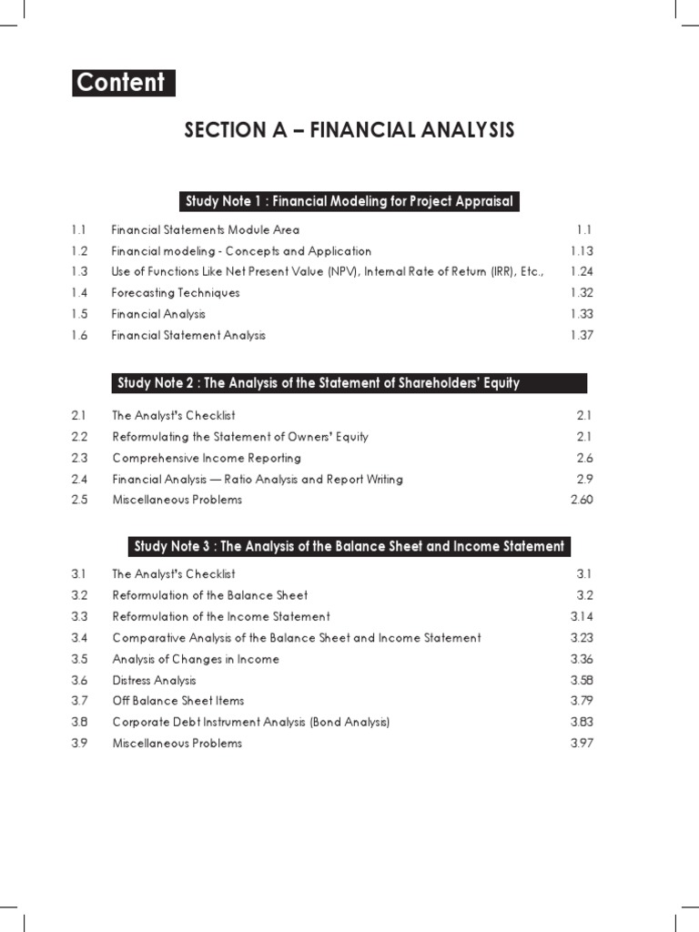 Financial Analysis | PDF | Valuation (Finance) | Income Statement