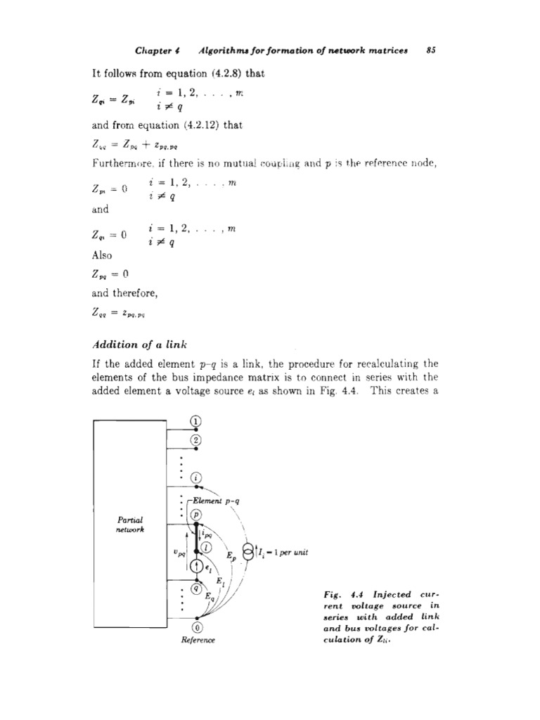 Algorithms For Formation of Network Matrices - 1 | PDF